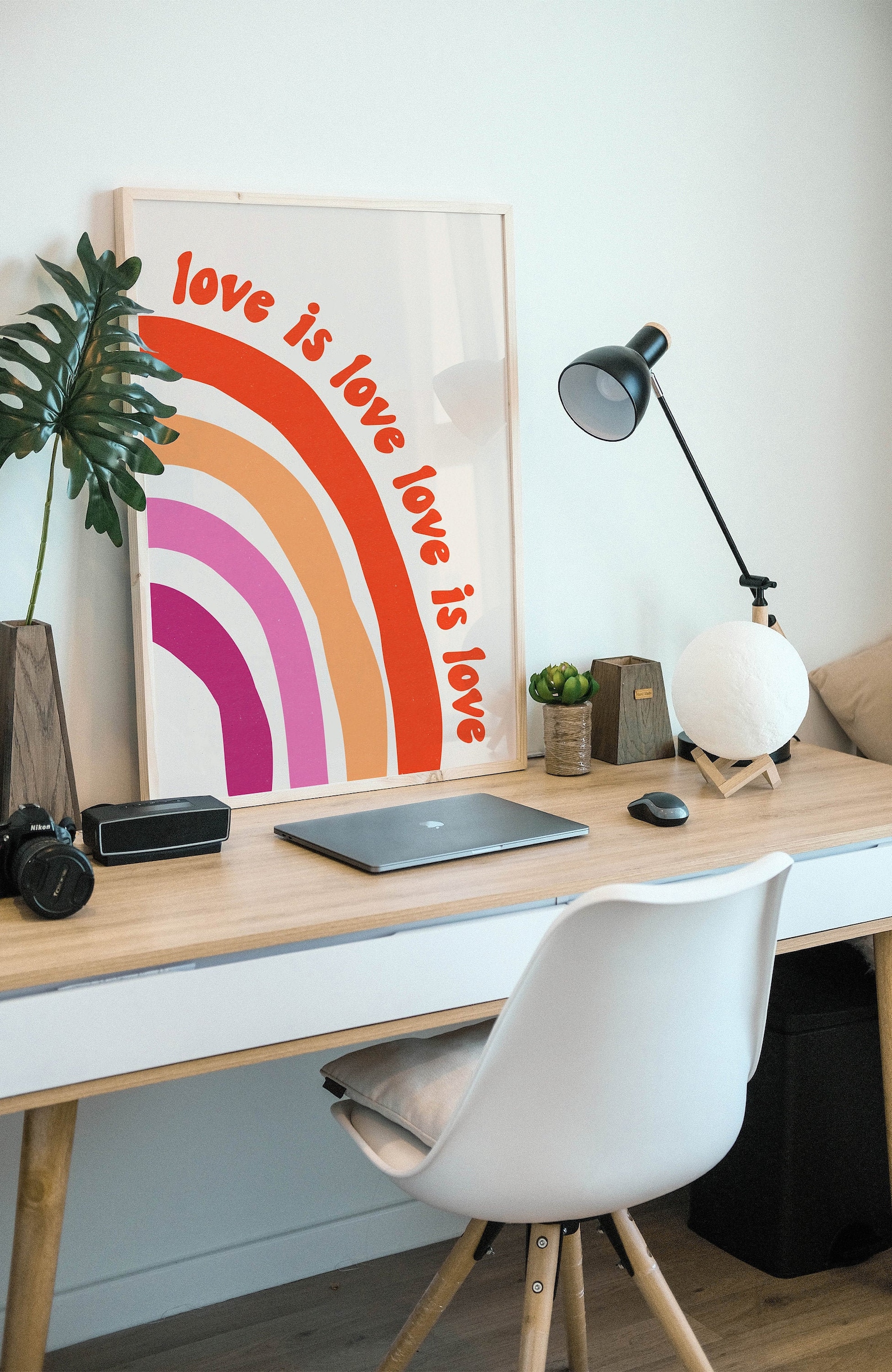 Lesbian poster lesbian art lesbian decor lesbian flag | Etsy