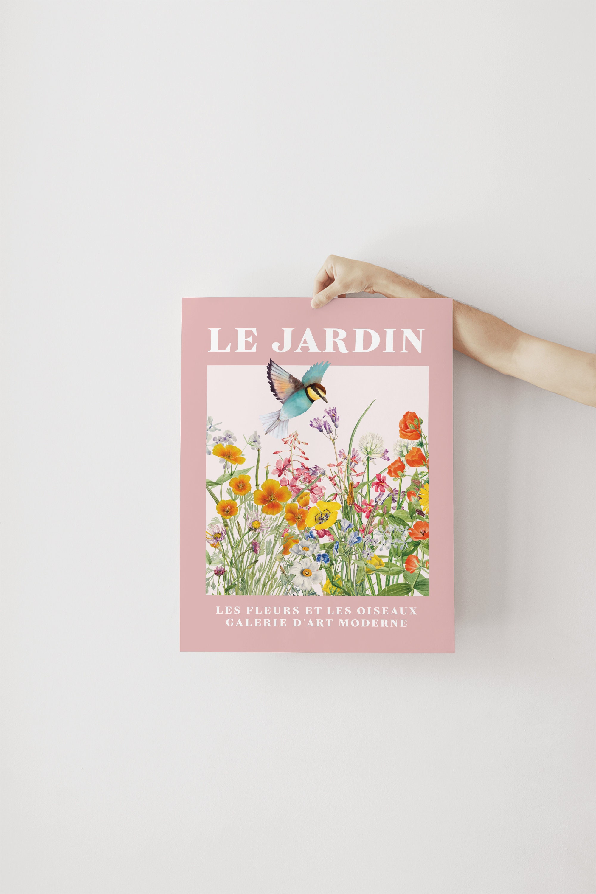 Le Jardin Print Exhibition Poster Pastel Room Decor Pink - Etsy UK
