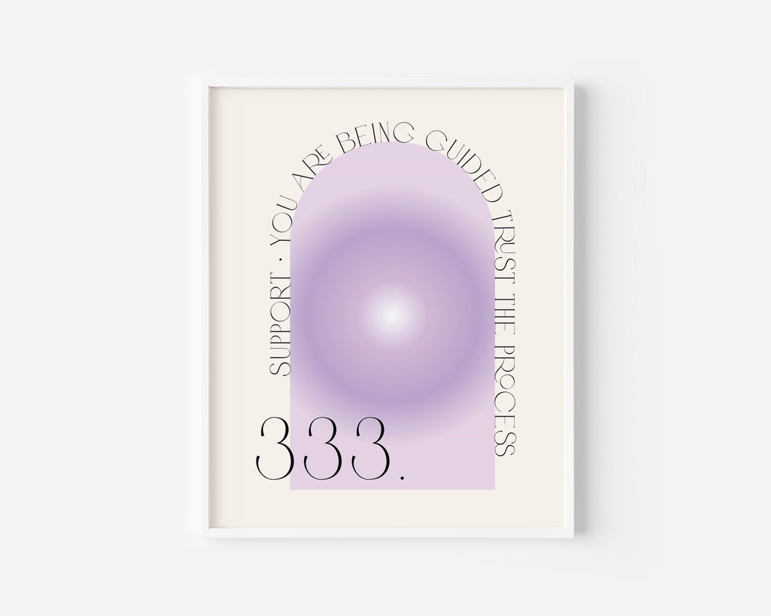 333 Poster | 333 Print | Angel Number Poster - Etsy
