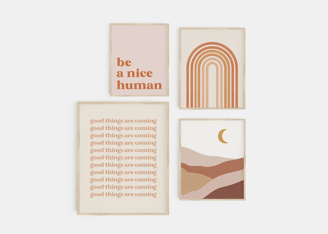 Boho Print Set | Boho Art Print Set | Set of 4 Prints - Etsy Australia