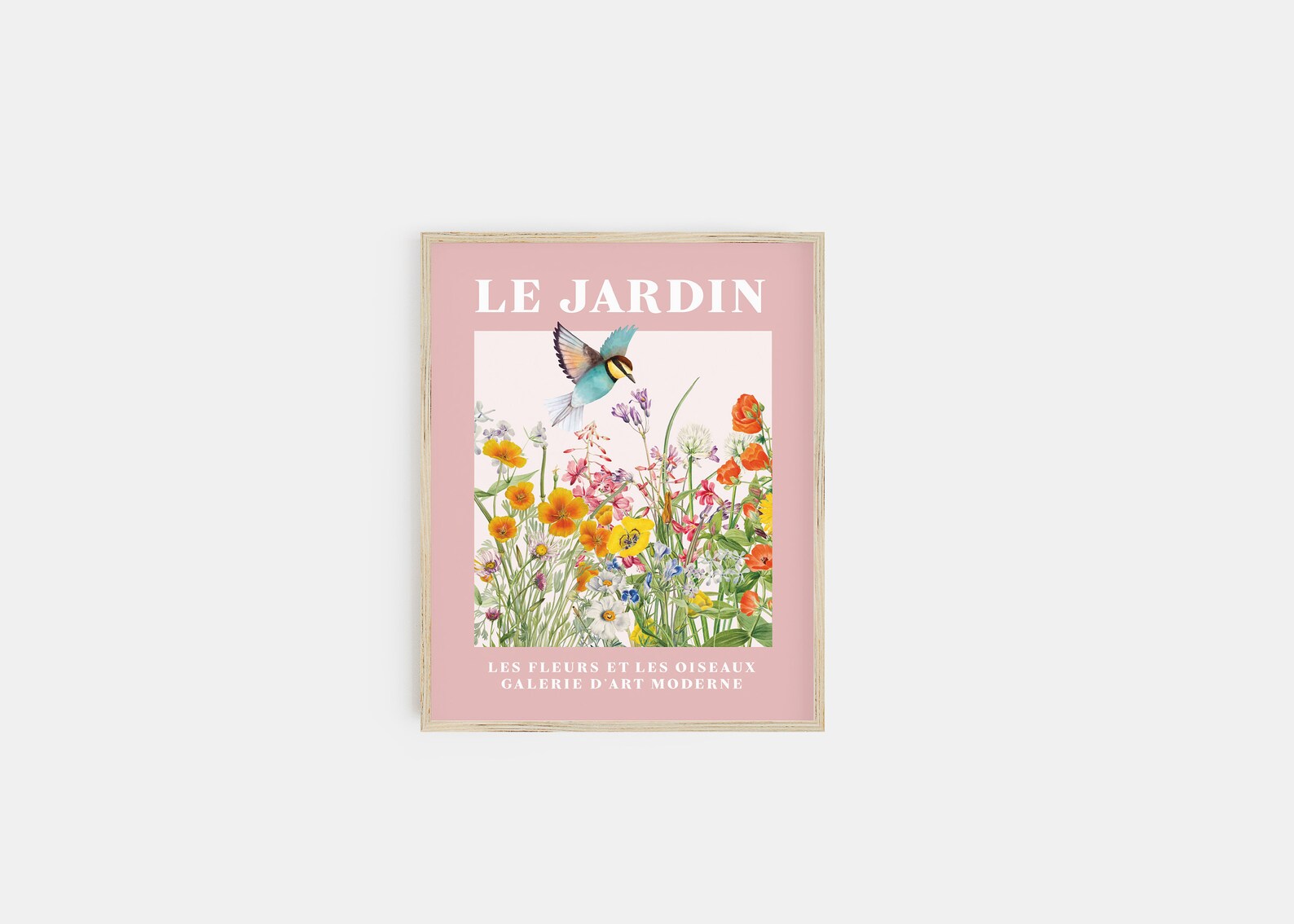 Le Jardin Print Exhibition Poster Pastel Room Decor Pink - Etsy UK