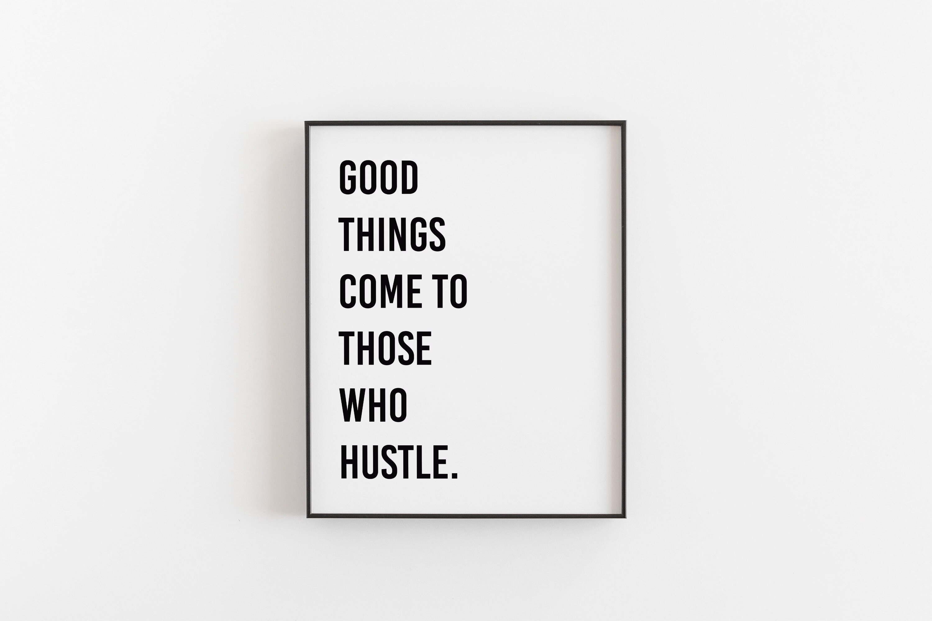 Hustle Print Hustle Poster | Etsy