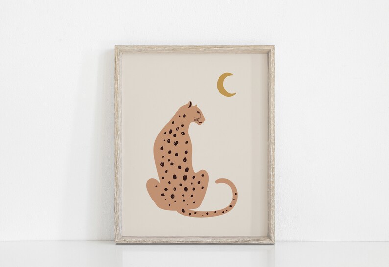 Boho Tiger Print | Boho Art Print - Etsy