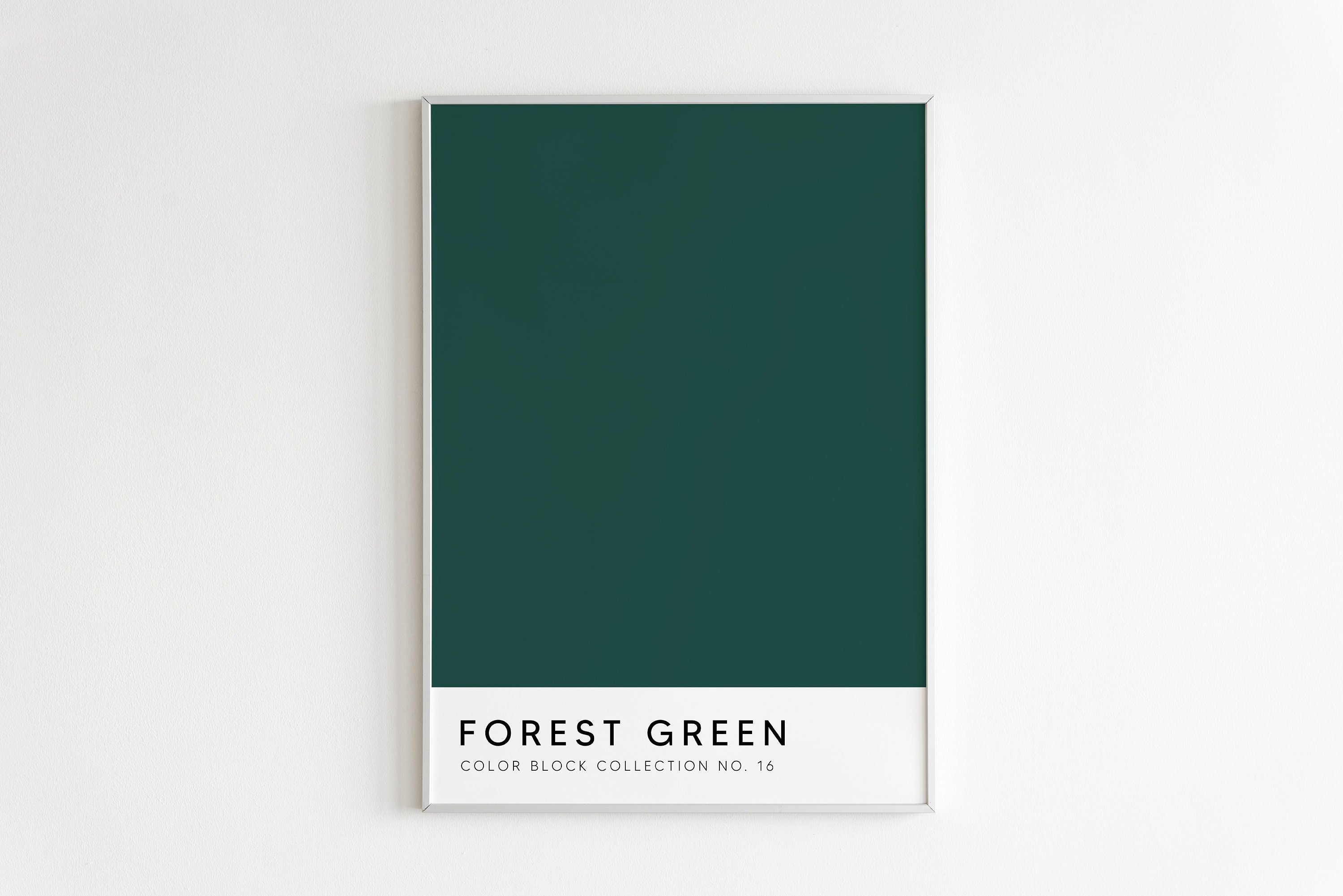 Color Block Art Green Wall Art Forest Green Print - Etsy UK