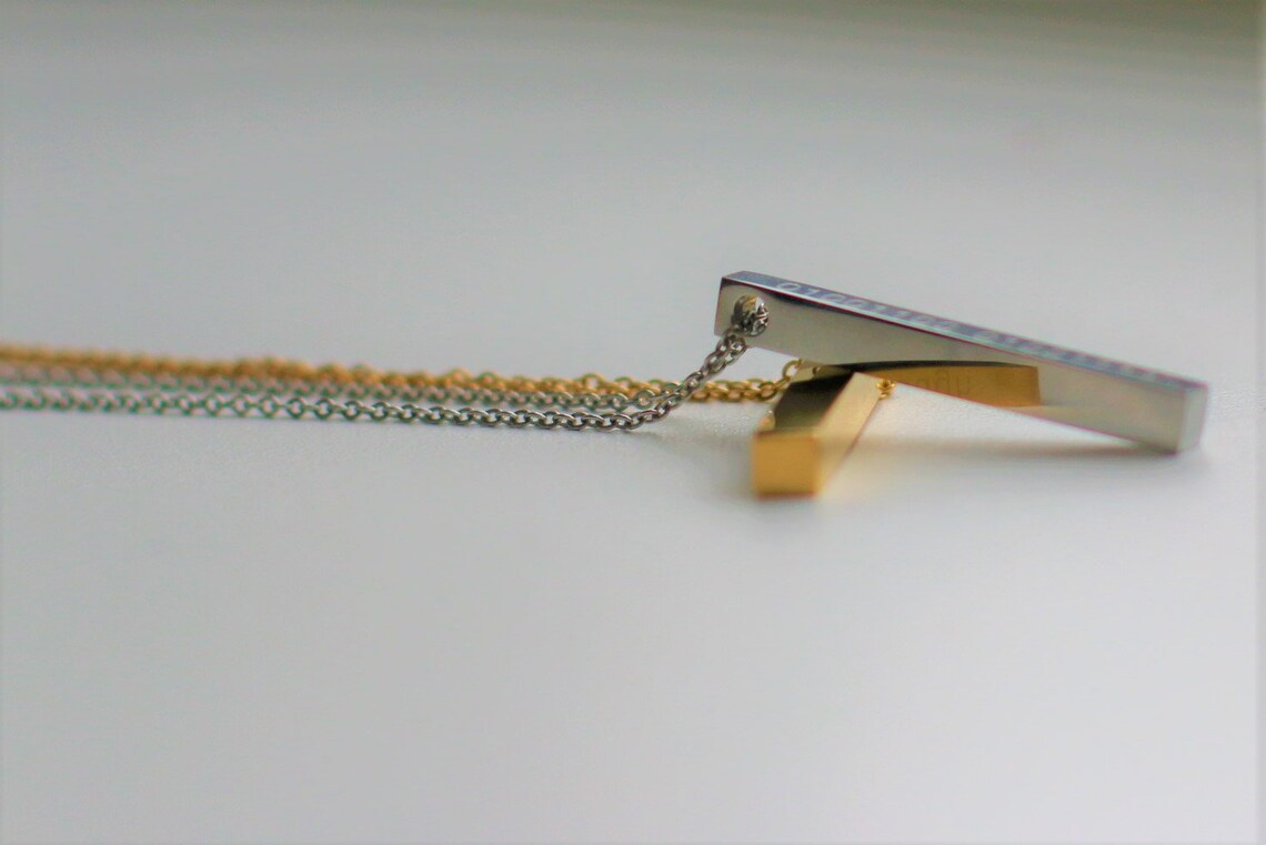 Binary Code Engraved Custom 3D Bar Pendant. Binary Code Geek - Etsy