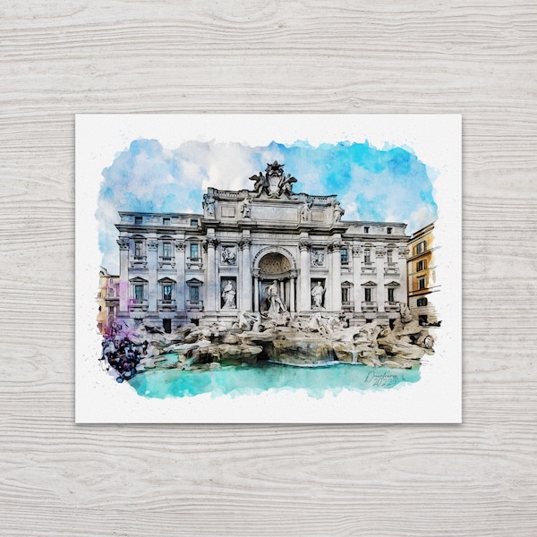 Trevi Fountain - Etsy