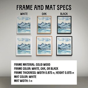 Blue Mountains Watercolor Print, Museum Quality Artful Wall Decor ...