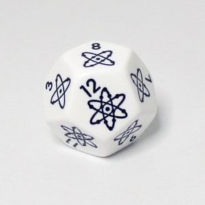 Periodic Table Polyhedral Dice Set, 7 Pcs of Dice, Chemistry Chemical ...