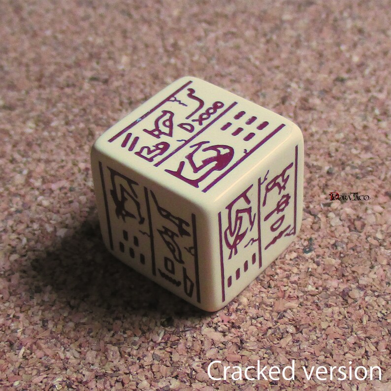Ancient Egyptian Dice Hieroglyphs Egypt Single D6 Die | Etsy