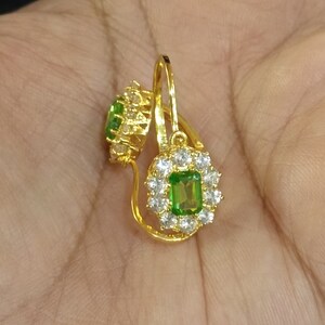 14k Gold Emerald Earrings May Birthstone Green Stud - Etsy