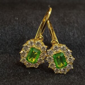 14k Gold Emerald Earrings May Birthstone Green Stud - Etsy