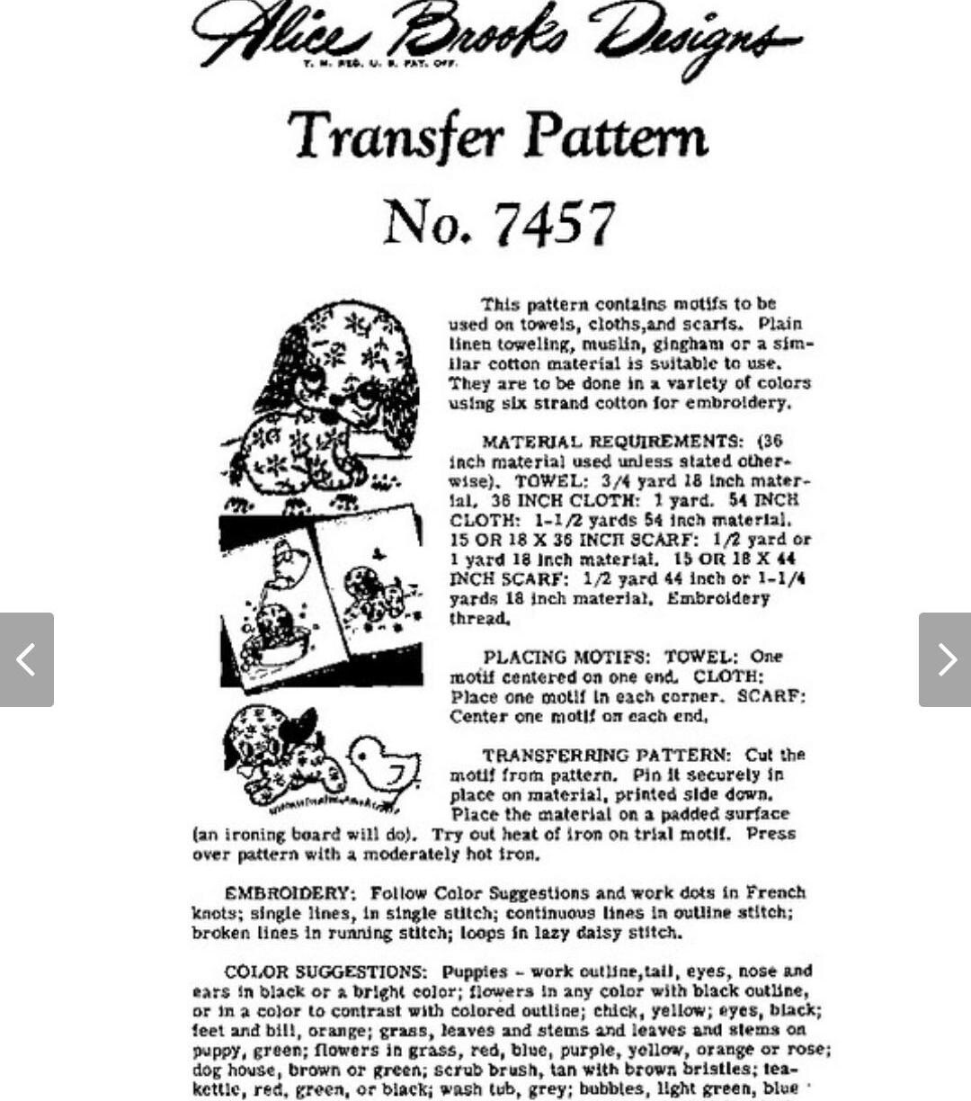 Stamped Flour Sack Towels, Set of 6, Vintage Pattern, Playful Calico ...