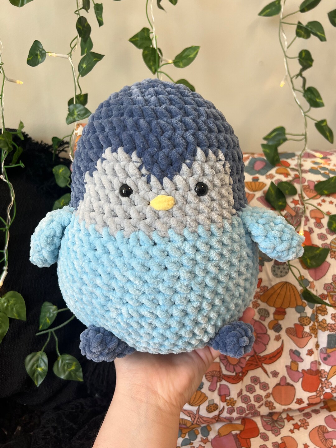 Amigurumi Penguin, Crochet Penguin Plush, Jumbo Penguin Plush, Penguin ...