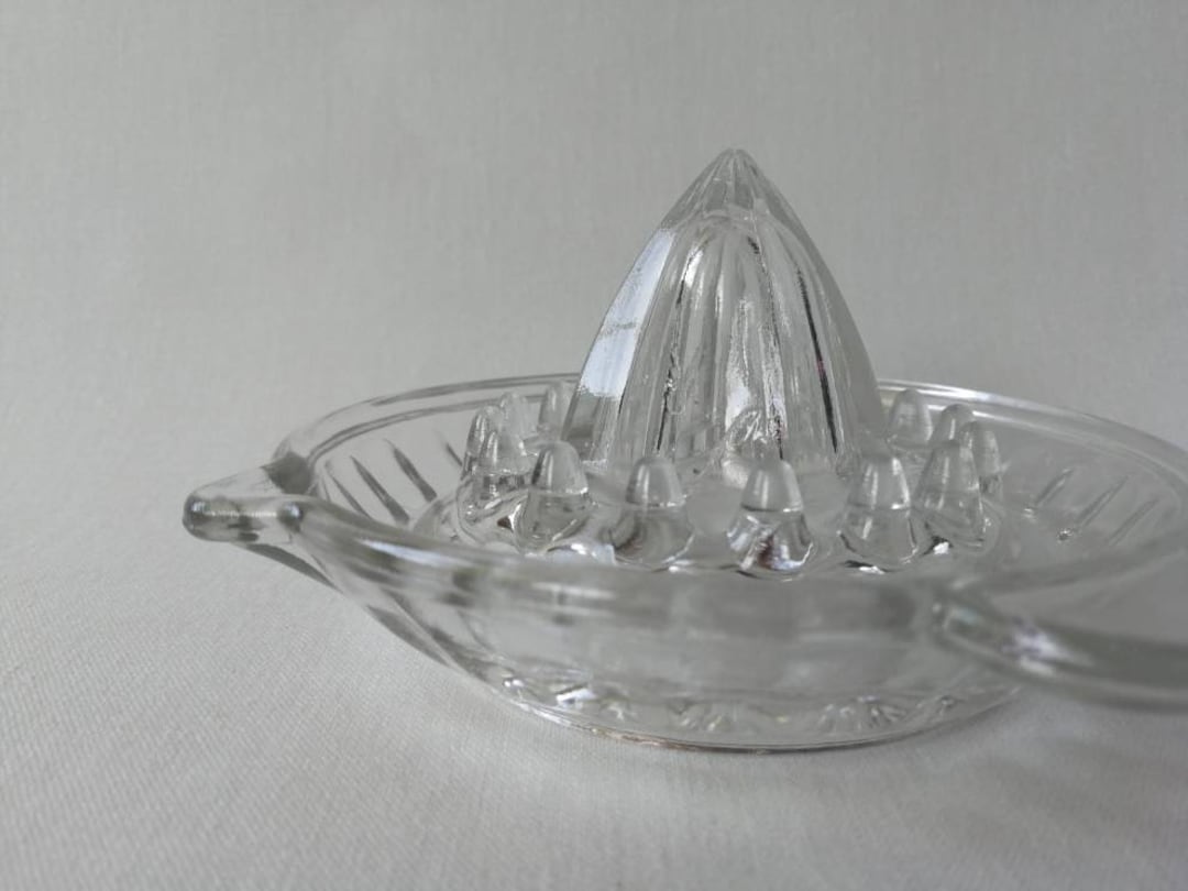 Lemon Press in Vintage Transparent Glass. Juicer. - Etsy