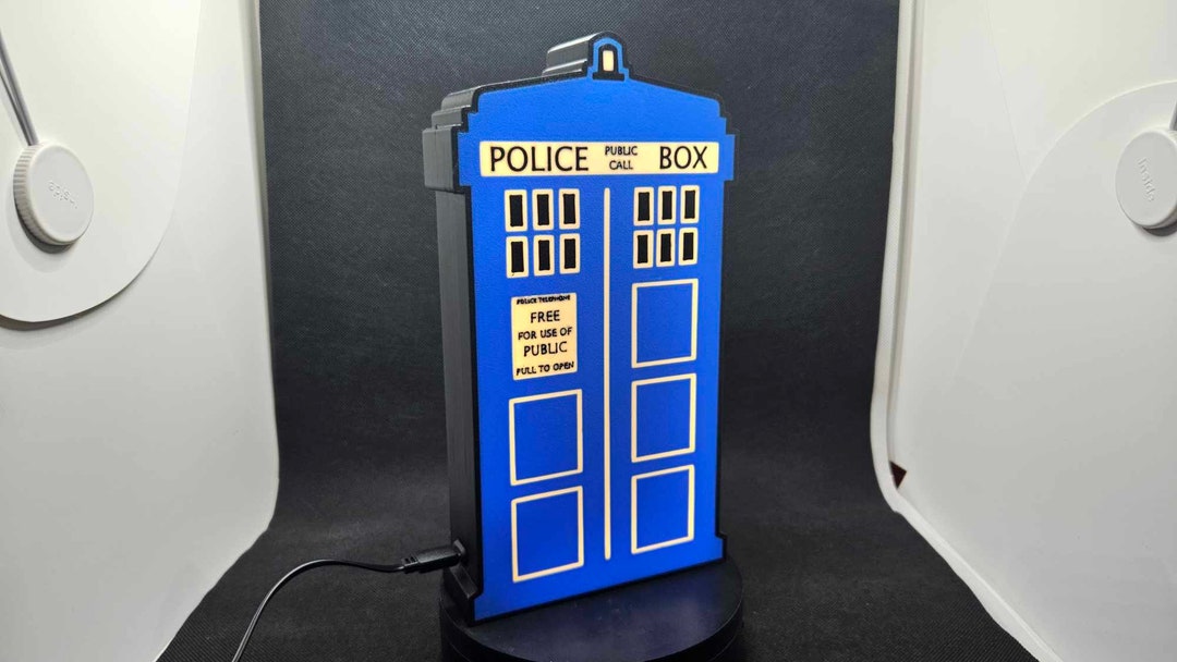 Doctor Who Tardis Illuminated Box (lightbox) - Etsy