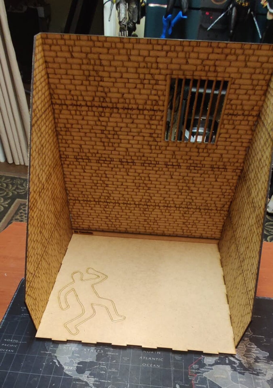 Jail Cell/arkham Gate Diorama Hot Toys 1/6 Scale Ikea Detolf - Etsy Canada