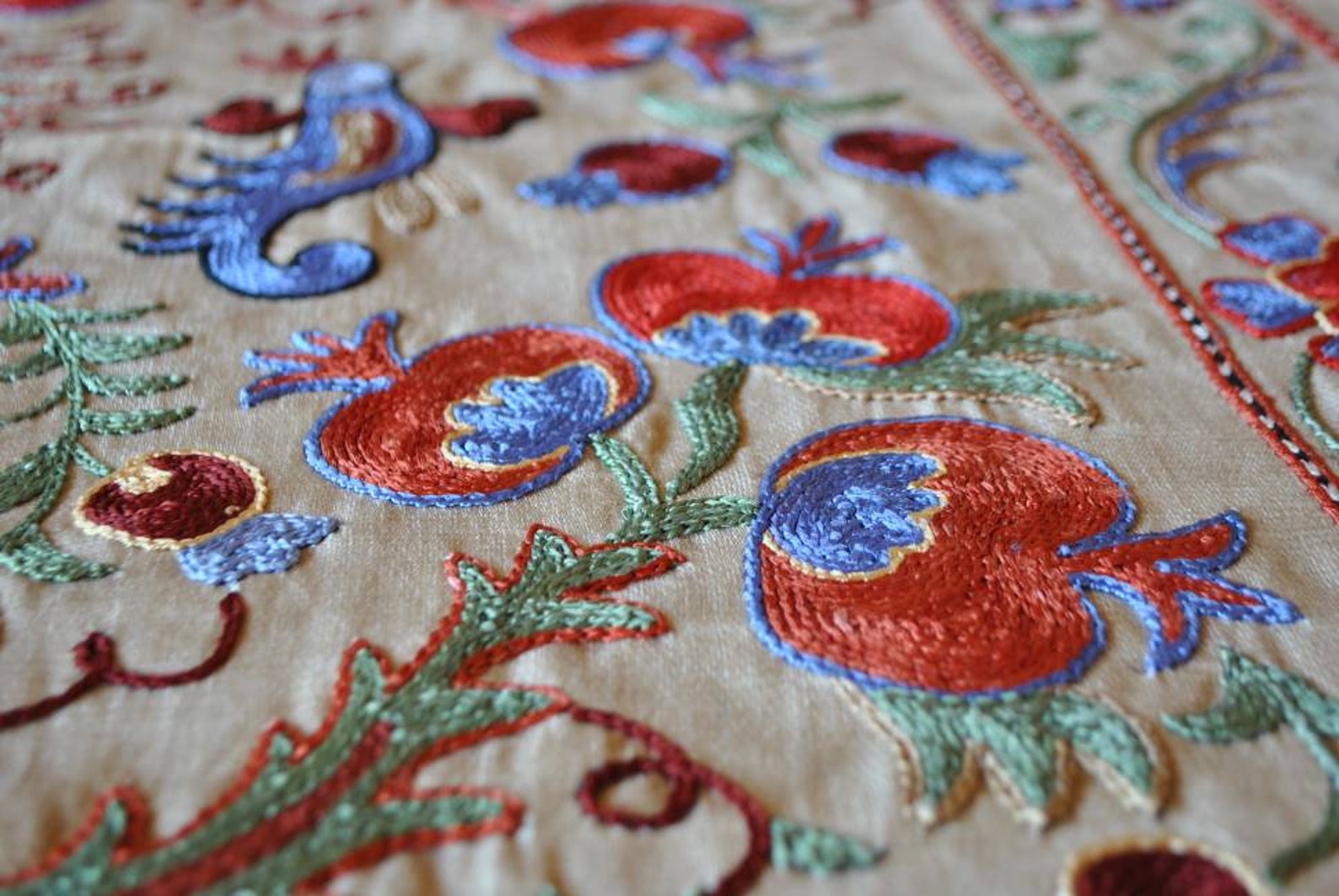 Uzbek Hand Embroidery Suzani for the Decoration Bohemian - Etsy