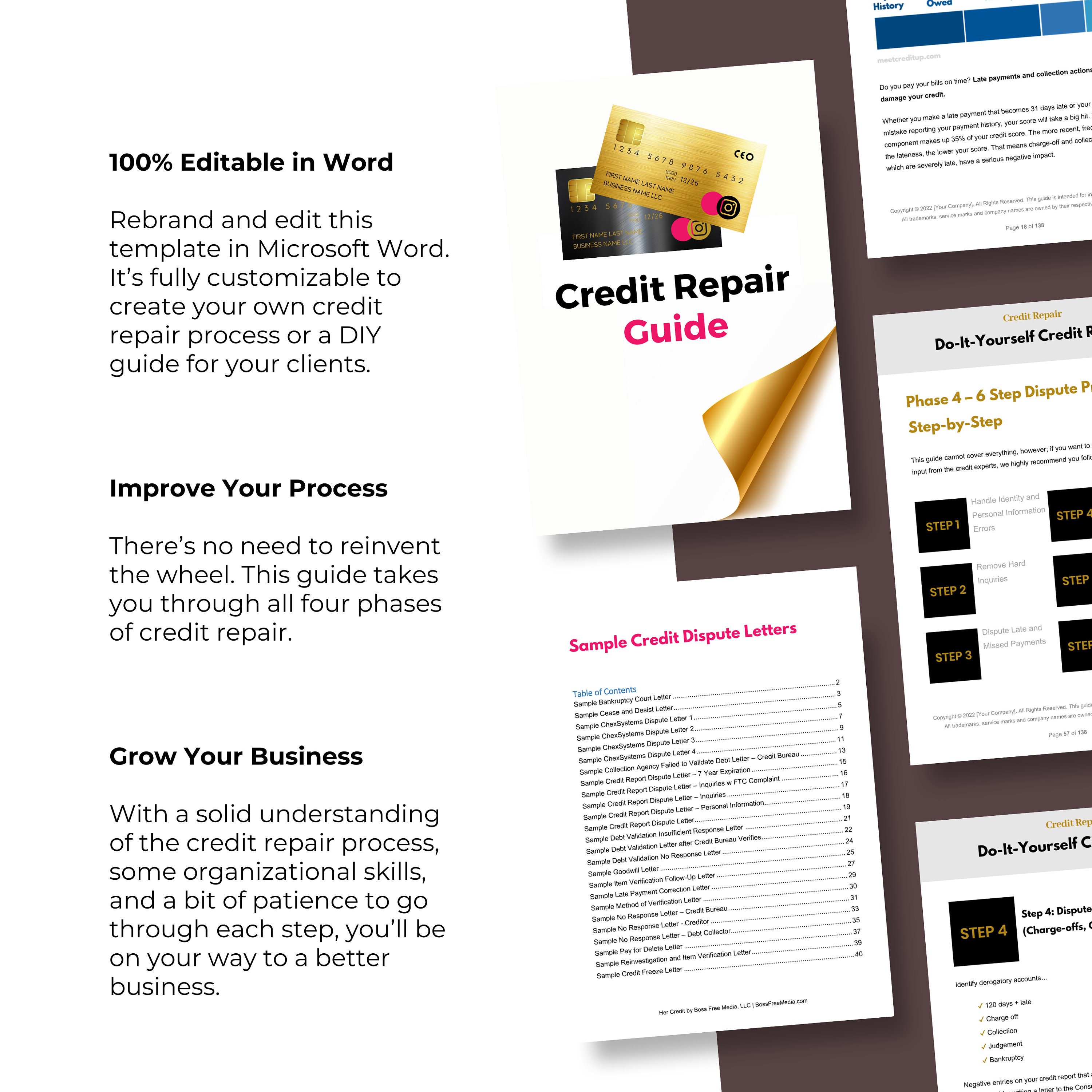 Credit Repair Guide Template, A Complete Step-by-step Guide 25 Sample ...