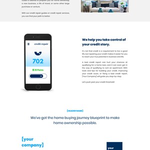 Credit Repair Business Website Template, Credit Website Template Wix ...