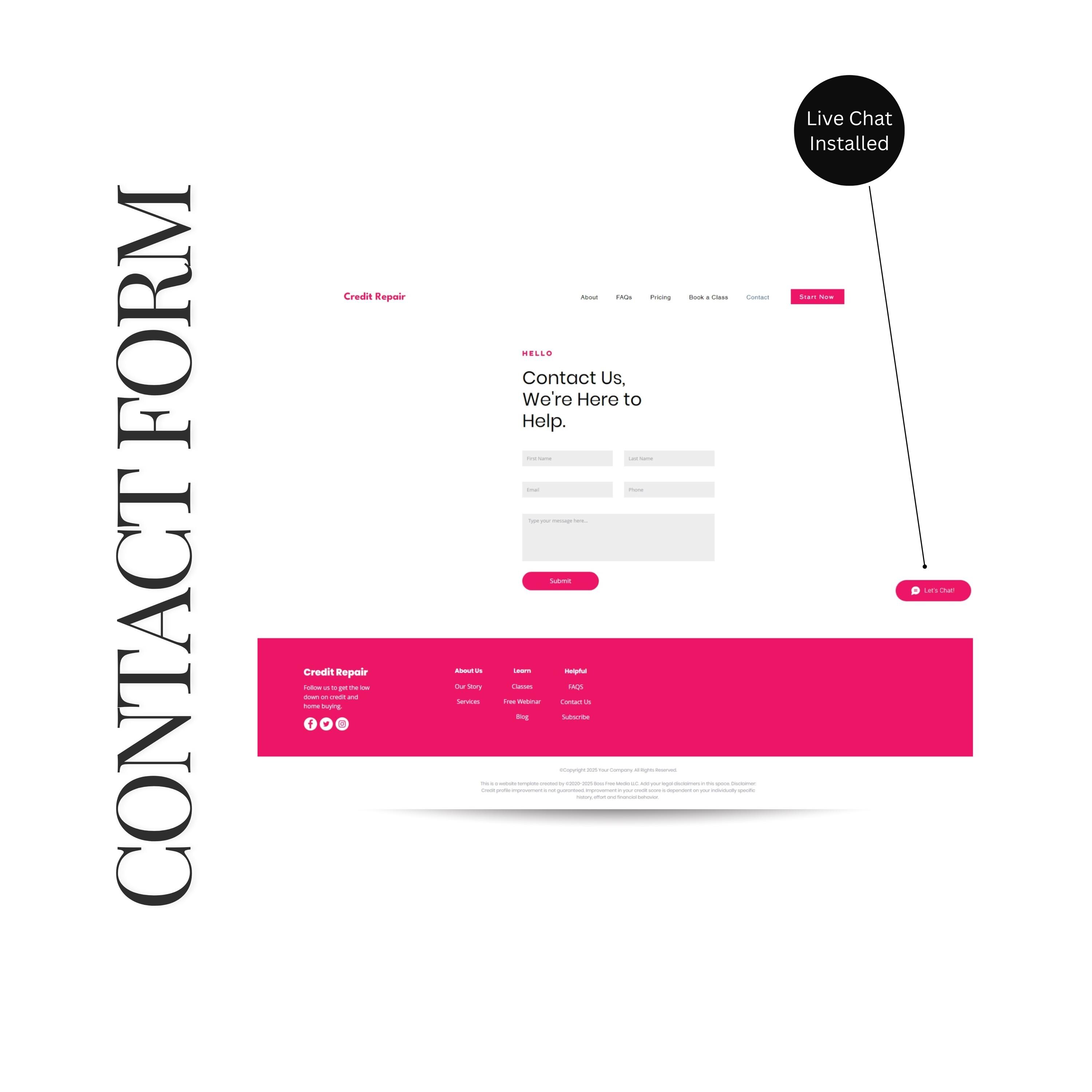 Credit Repair Business Website Template, Sell Digital Downloads - Etsy