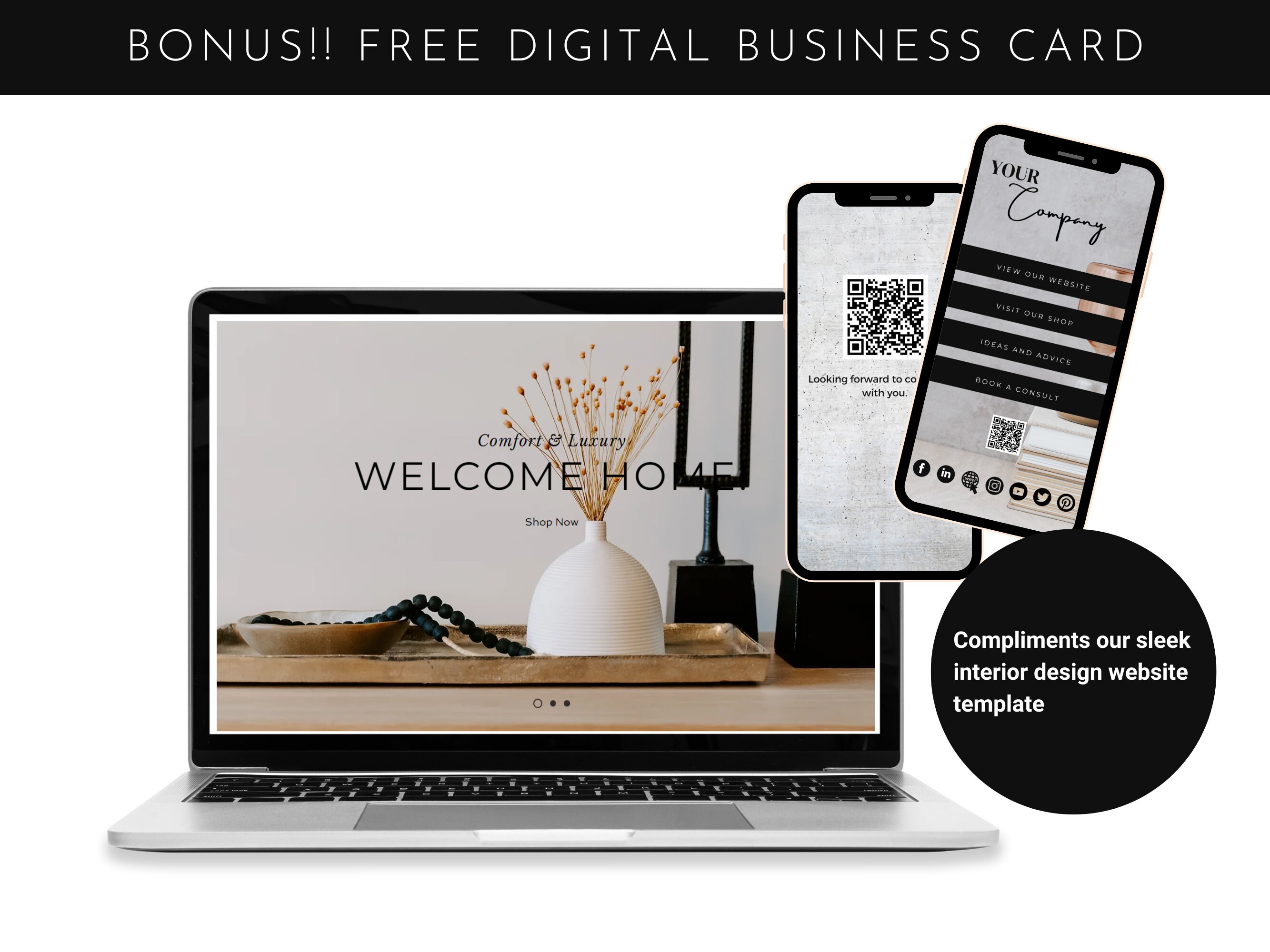Interior Design Website Template Wix, Home Staging Website, Home Decor ...