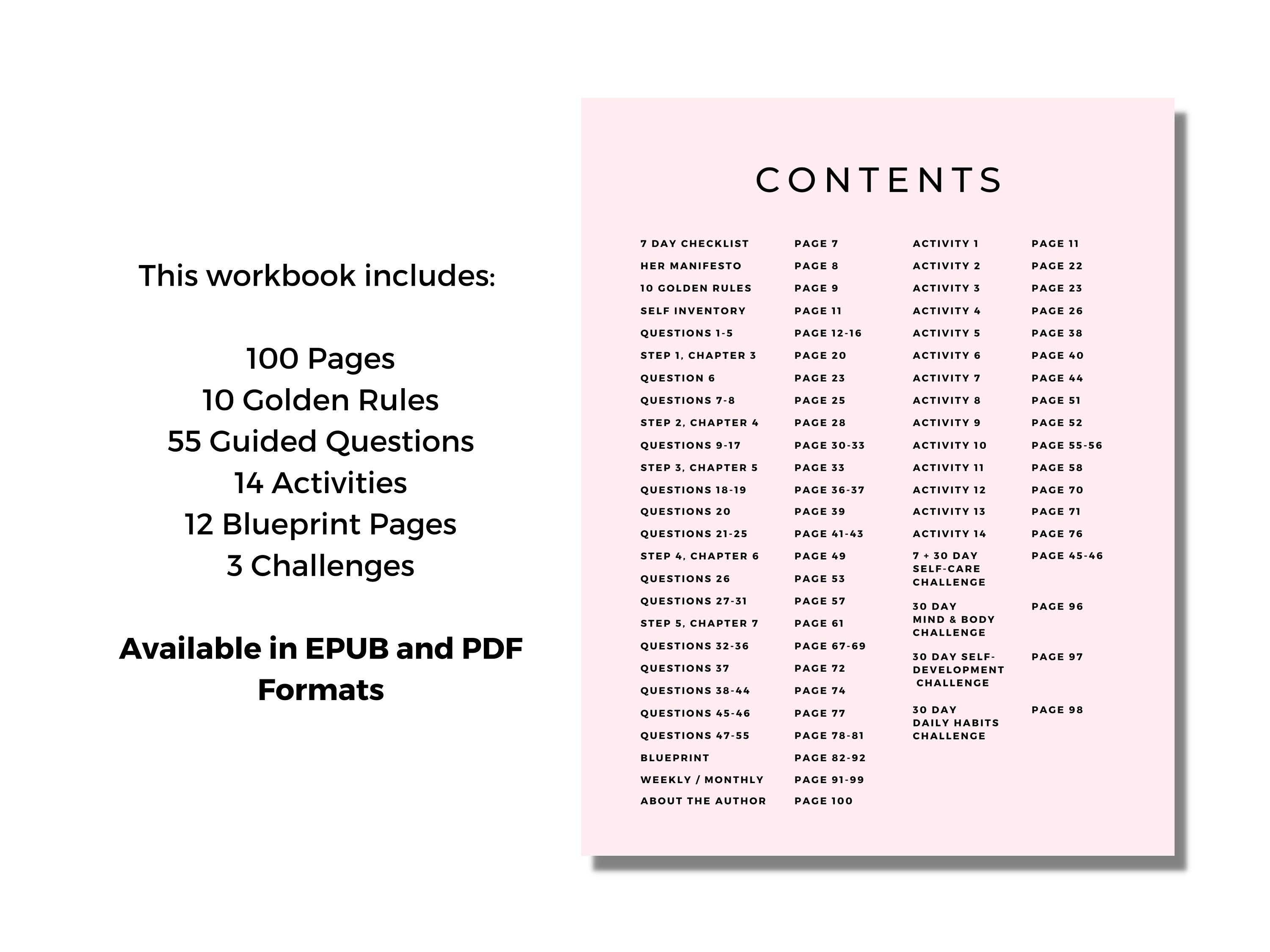 5-step Life Plan Workbook, Self Help Guide With Questions, Prompts and ...