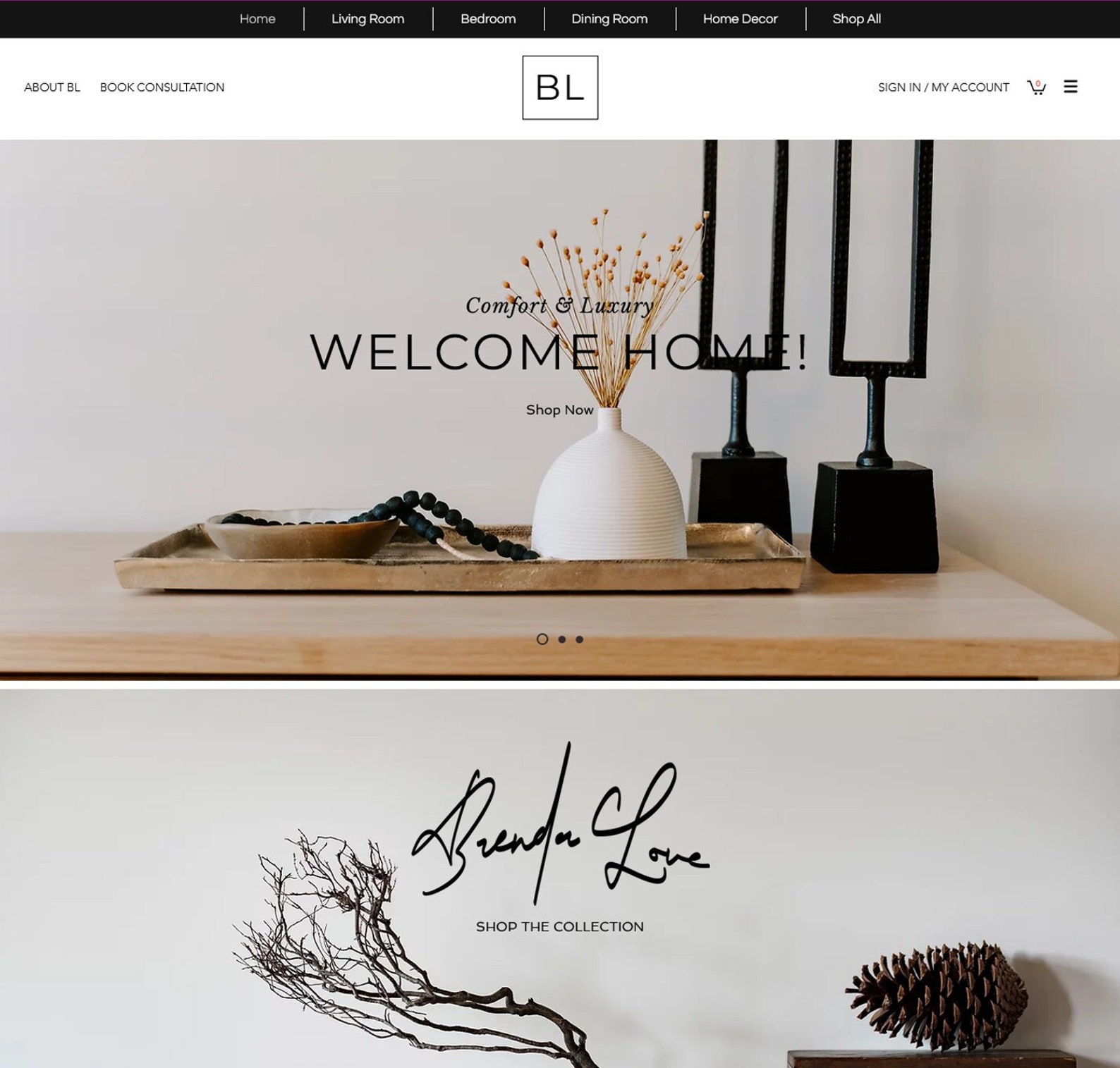Interior Design Website Template Wix Home Staging Website - Etsy