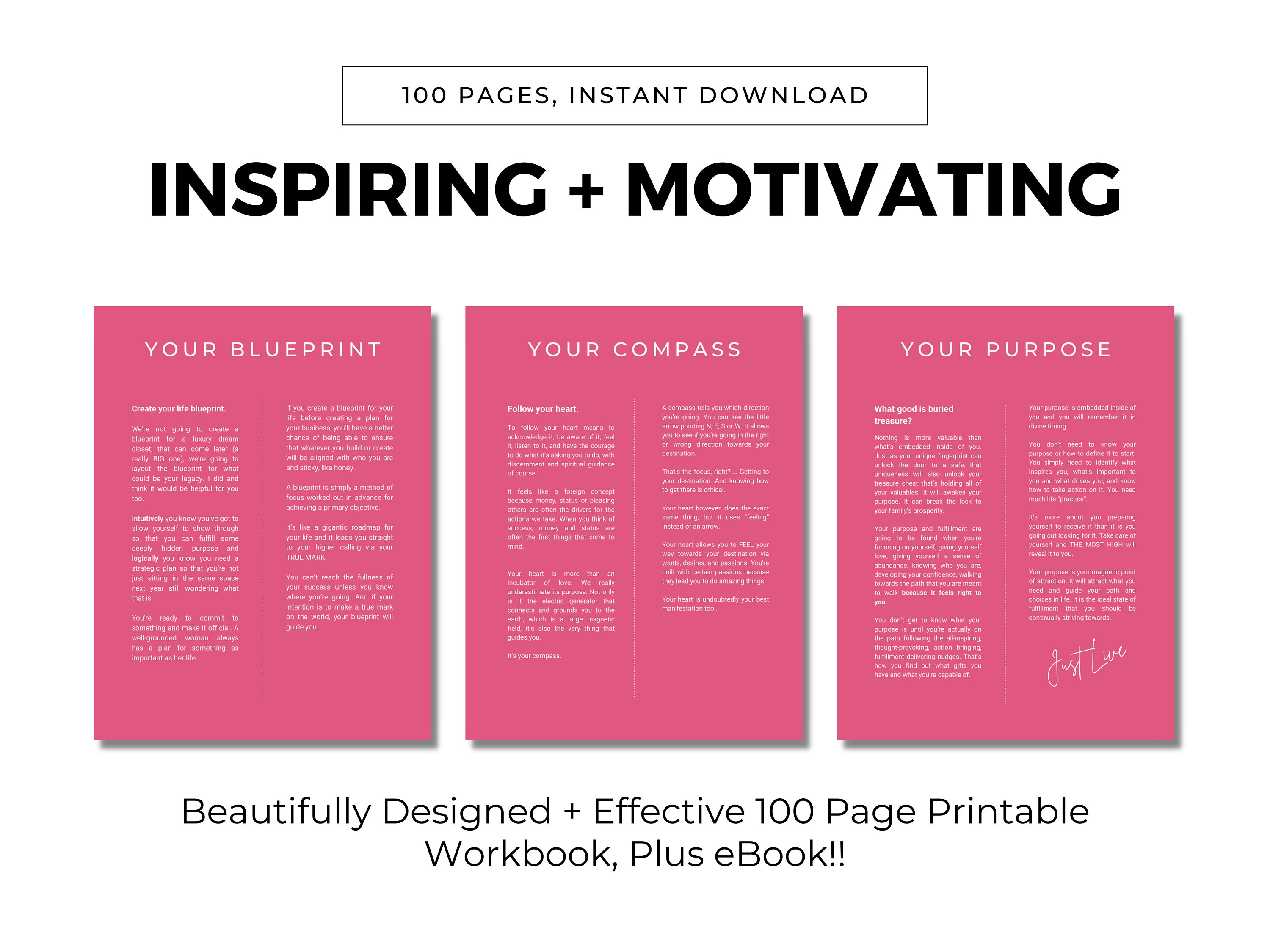 5-step Life Plan Workbook, Self Help Guide With Questions, Prompts and ...