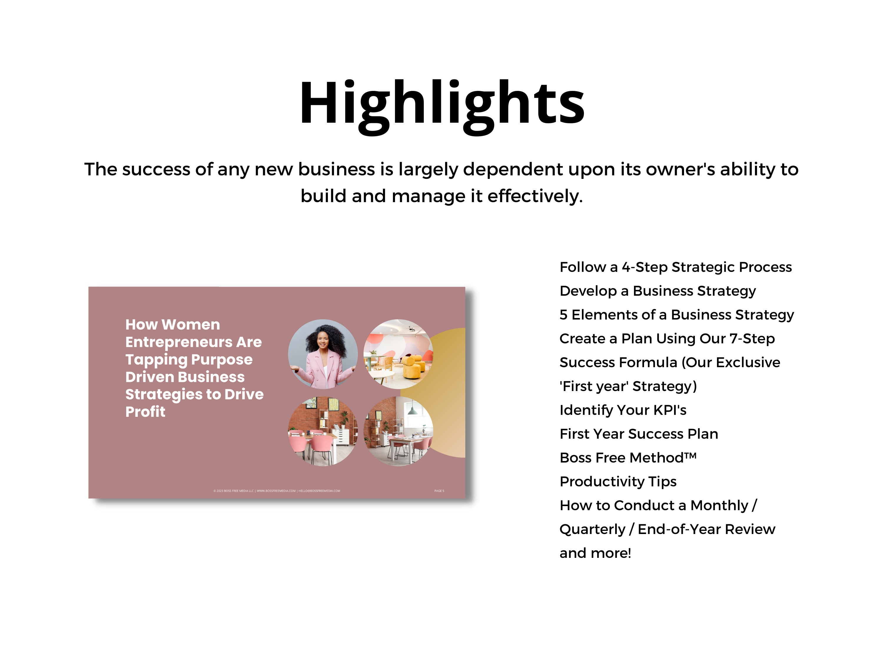 First Year Business Success Guide for Women Entrepreneurs - Etsy