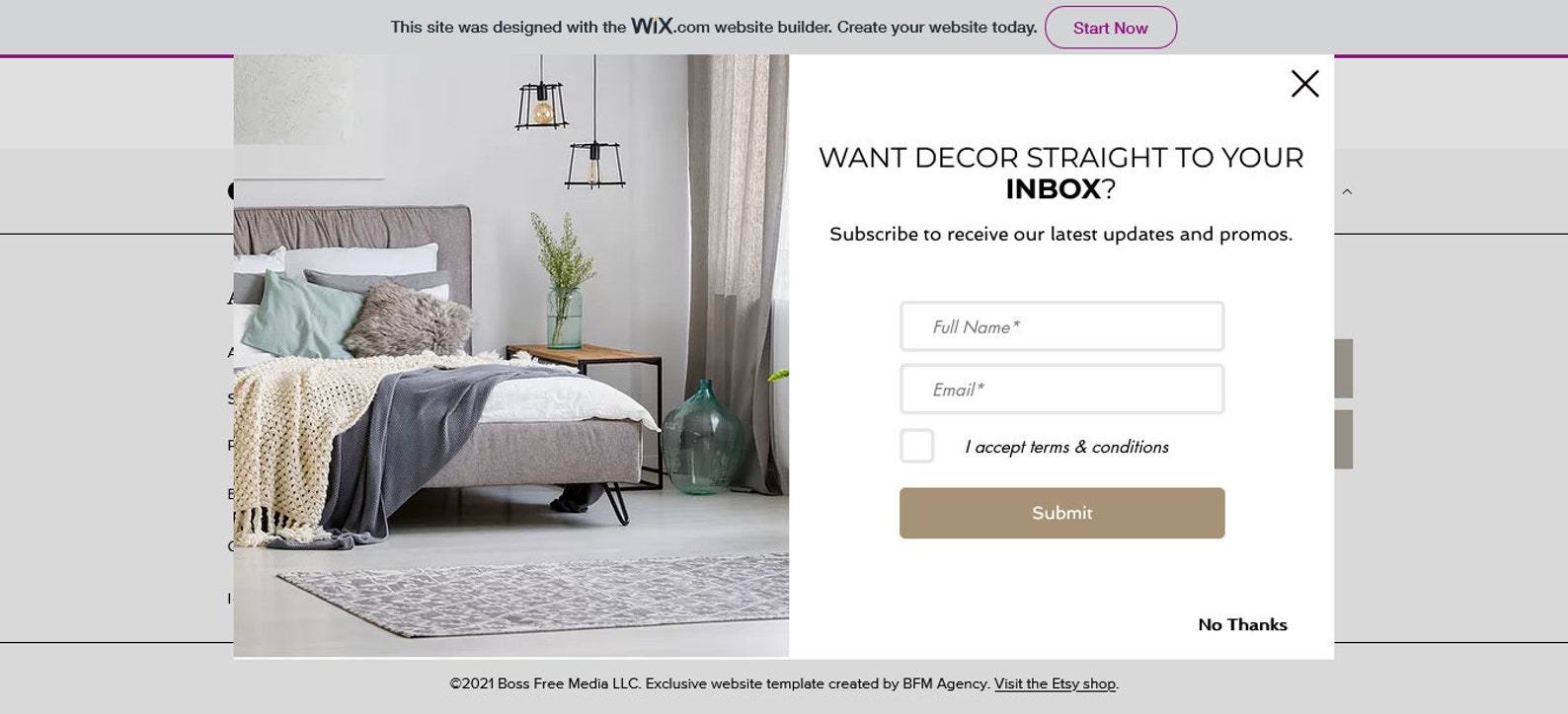 Interior Design Website Template Wix Interior Design - Etsy