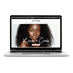 Hair Stylist Website Template, Wix Template for Hair Stylist, Hair ...