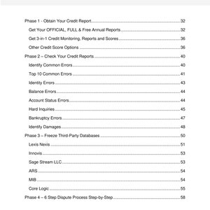 Credit Repair Guide Credit Repair Letters Step-by-step Guide - Etsy