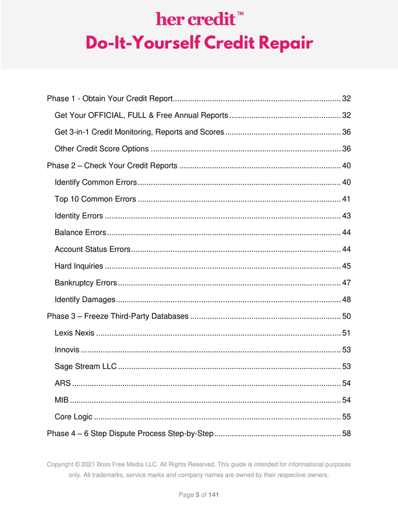 Credit Repair Guide Credit Repair Letters Step-by-step Guide - Etsy