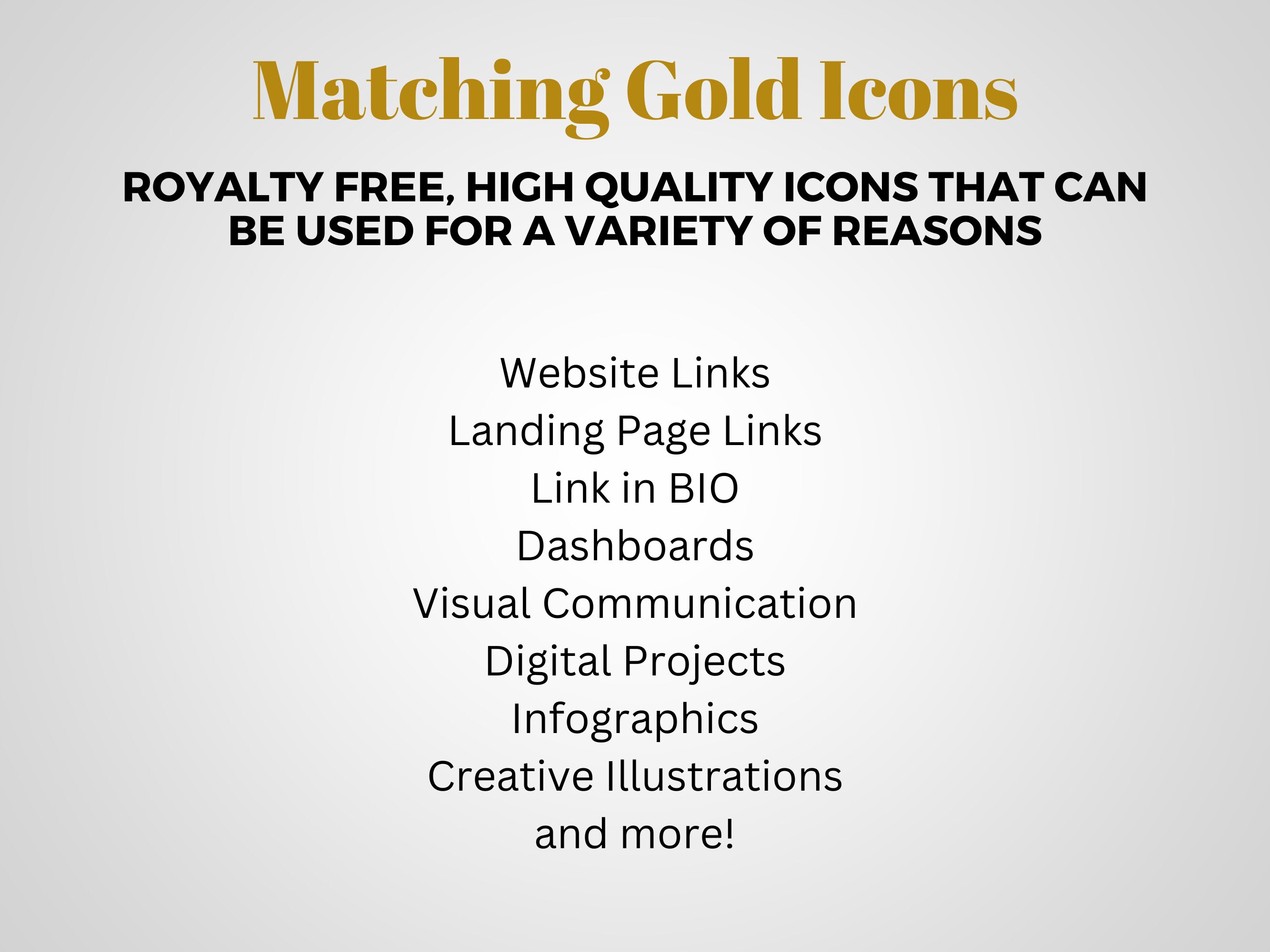 Gold Icon Set, High Quality Graphic Icons, Gold PNG Transparent Images ...