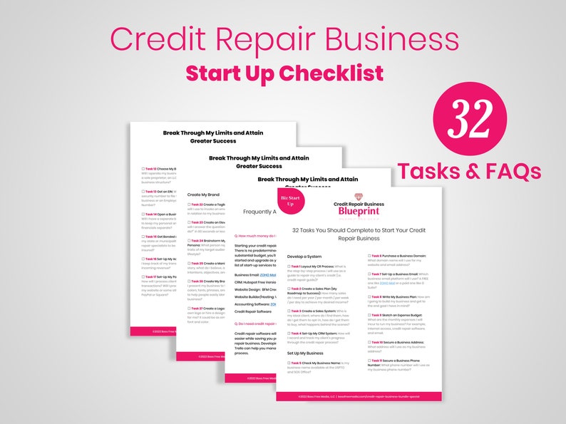 Credit Repair Business Start up Bundle! Credit Repair Website Template ...