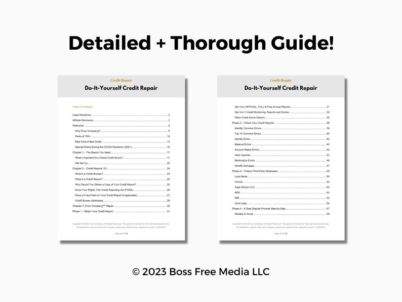 Credit Repair Guide A Complete Step-by-step Guide to Repair - Etsy