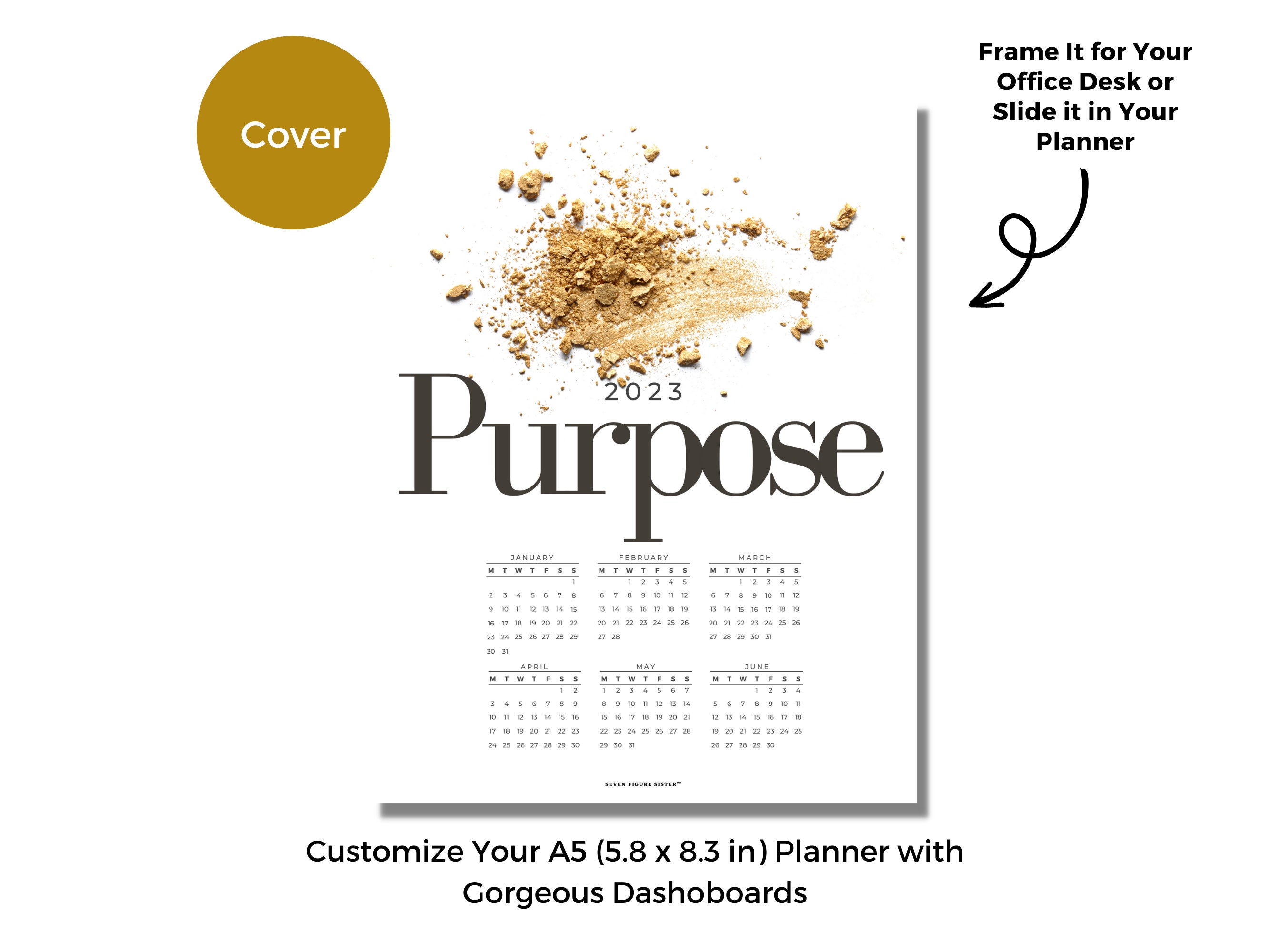 12 Monthly Planner Dashboard Set A5 Planner Size Gorgeous - Etsy