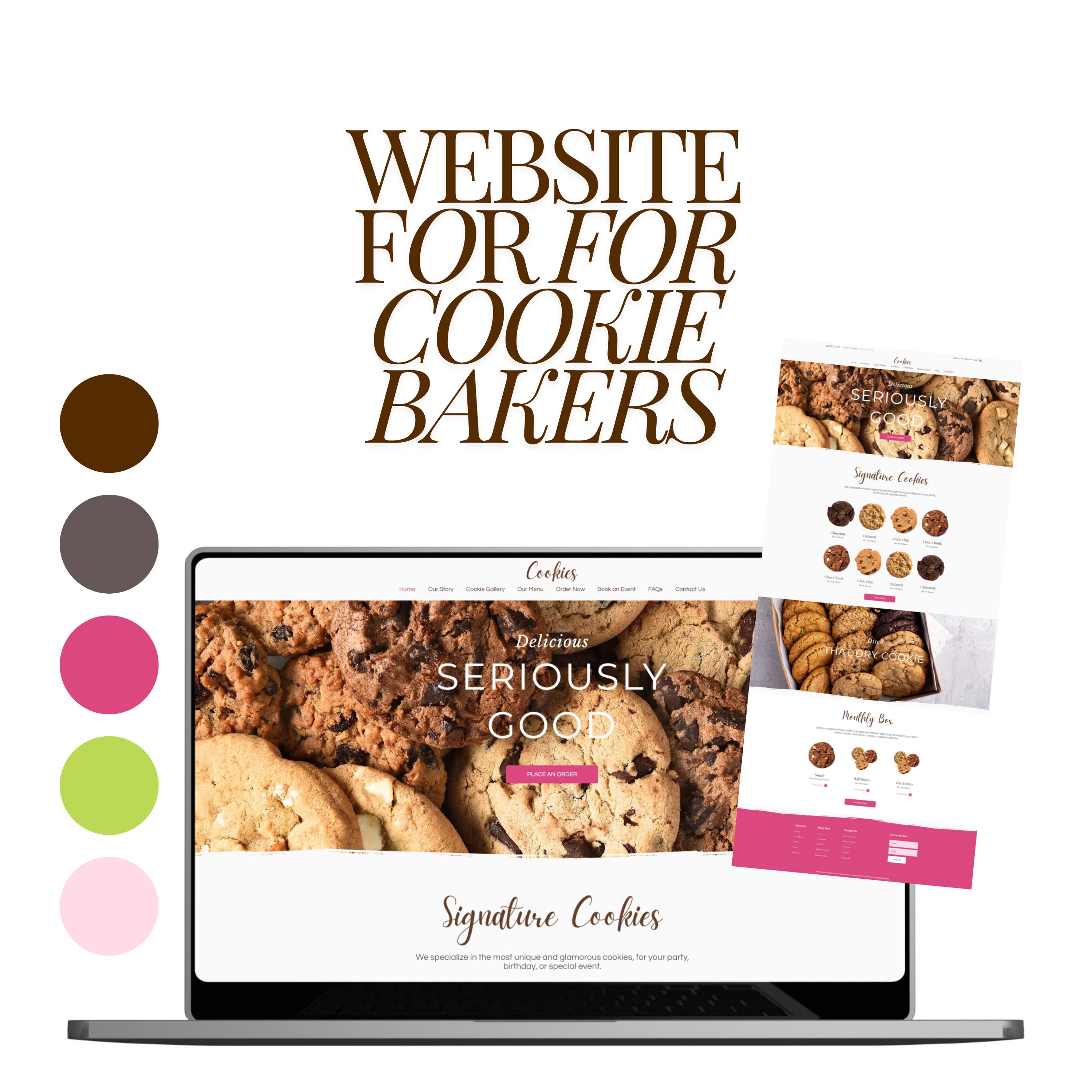 WIX Website Template for Your Cookie Business, Cookie WIX Theme Great ...