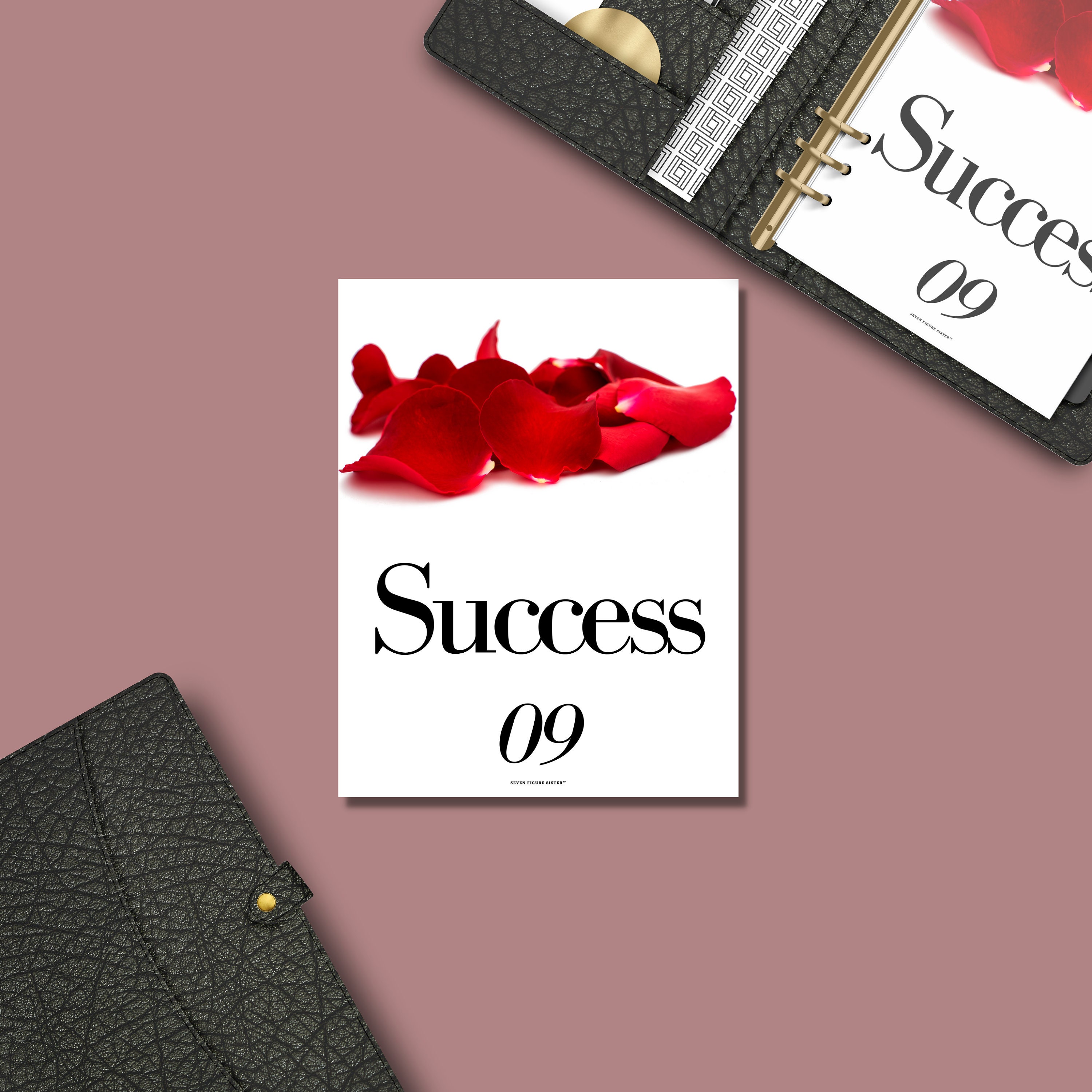 Planner Dashboards, Set of 12 Gorgeous Red Floral Theme Planner Cover ...