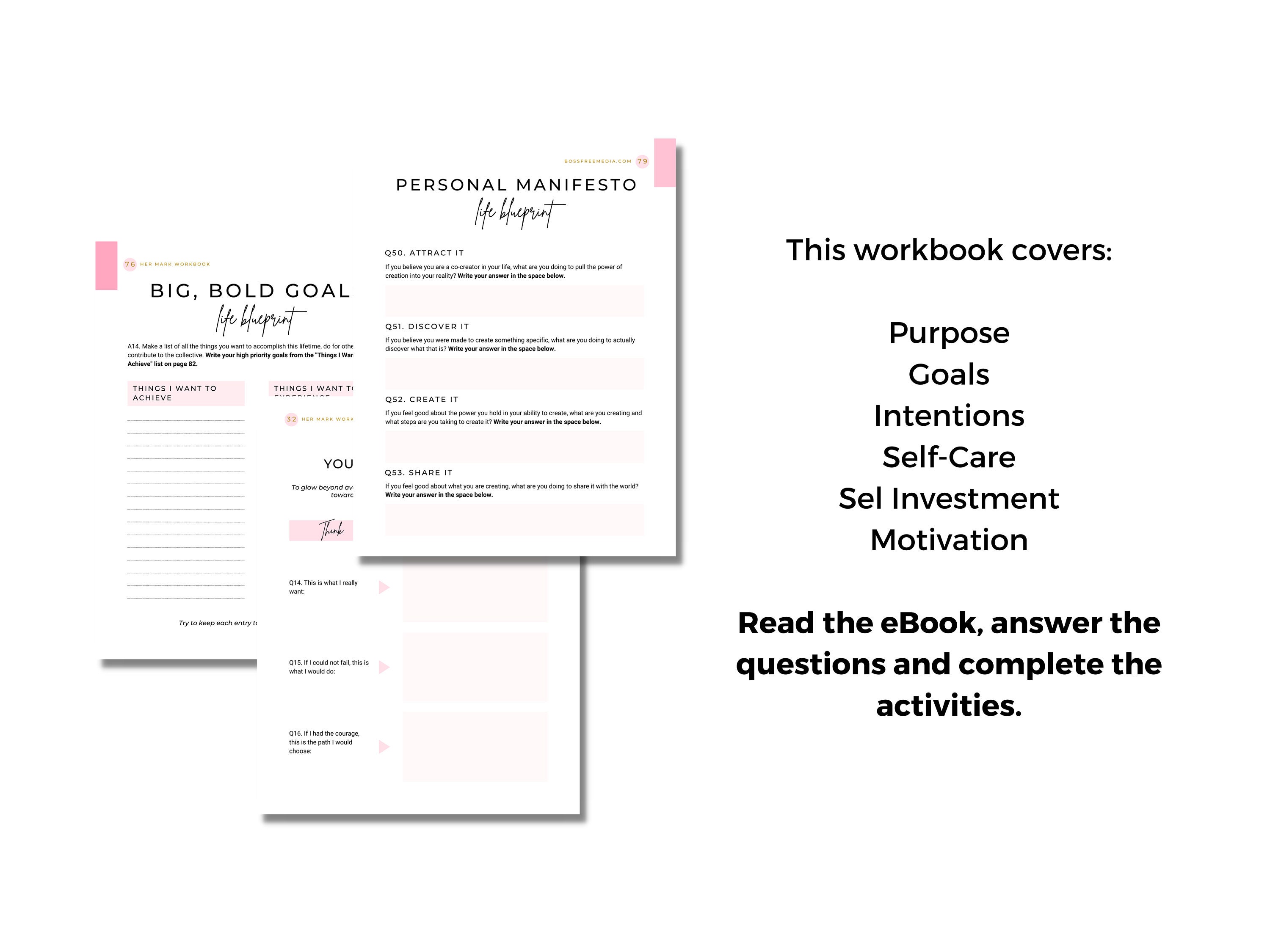 5-step Life Plan Workbook, Self Help Guide With Questions, Prompts and ...