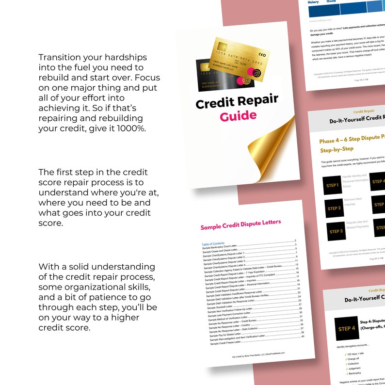 Credit Repair Guide, A Complete Step-by-step Guide to Repair Your ...