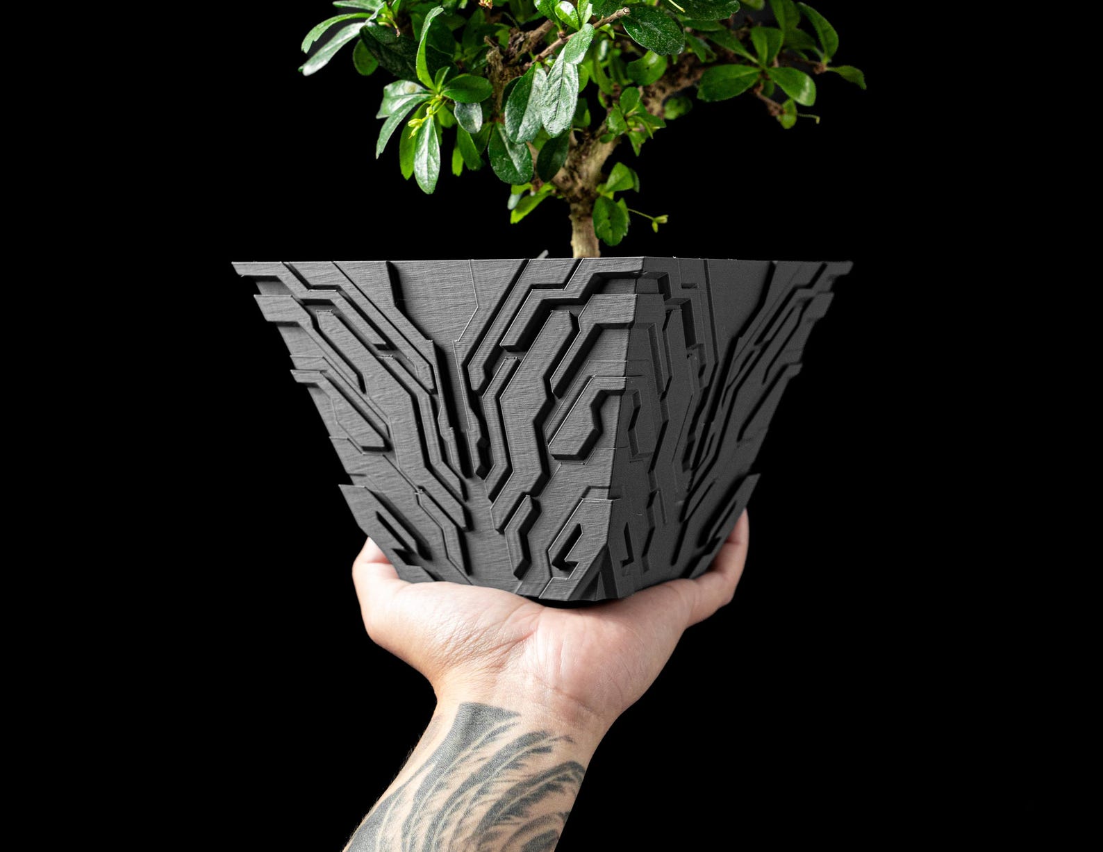 Cyber Bloom Planter – Futuristic 3D Printed Geometric Pot - Etsy