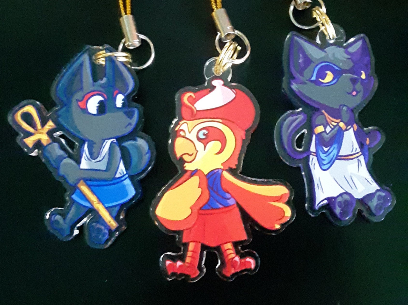 Egyptian Gods Meet Animal Crossing Acrylic Charms Anubis - Etsy