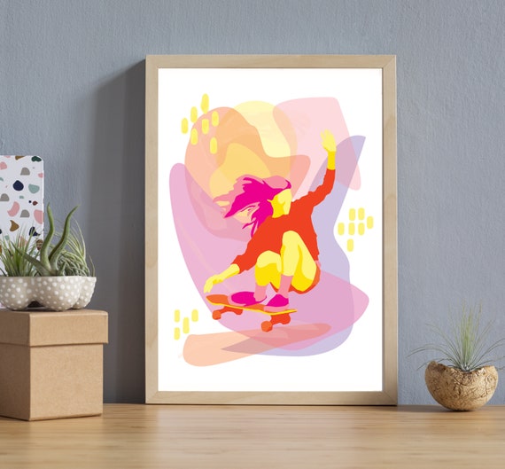 Keep It Cruisy 4 / 8x10 Wall Art / Illustration / Skate Art / - Etsy