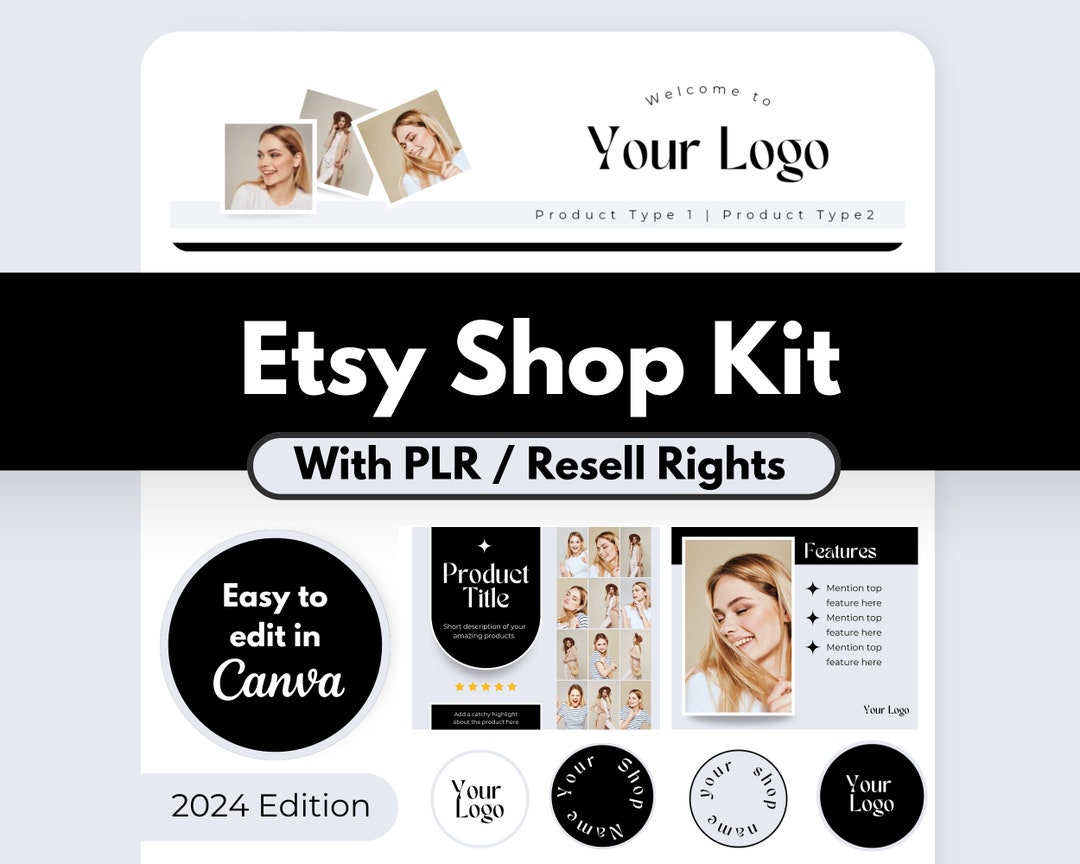 Etsy Shop Kit PLR | Canva Templates, Mockups (digital Download) - Etsy UK