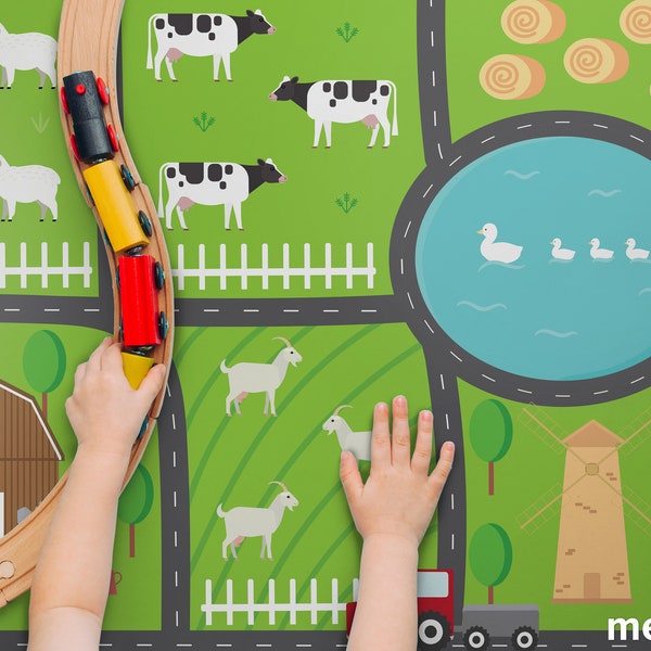 Farm Play Mat - Etsy