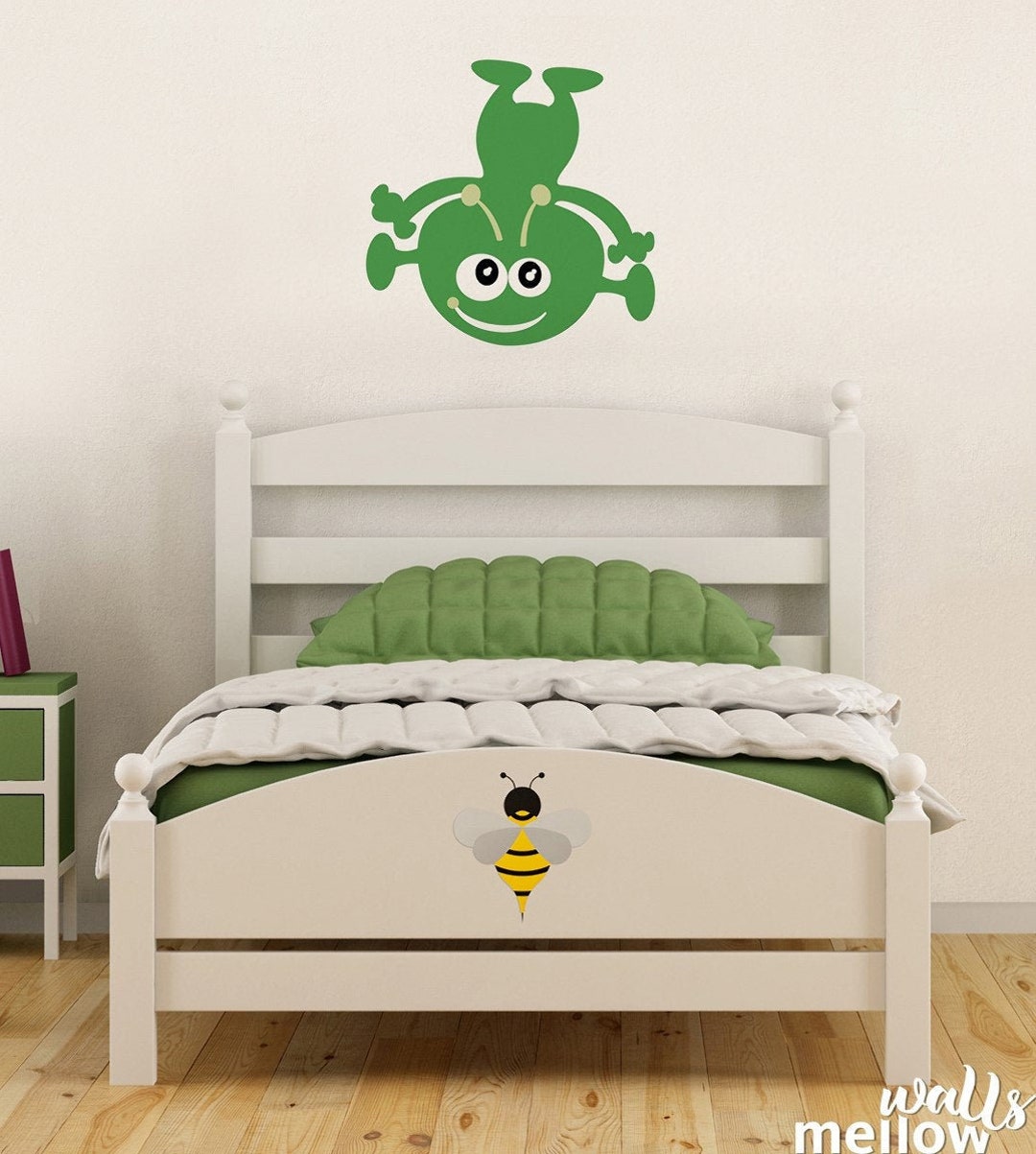 Alien Vinyl Wall Decal for Outer Space Colorful Wall Decals - Etsy