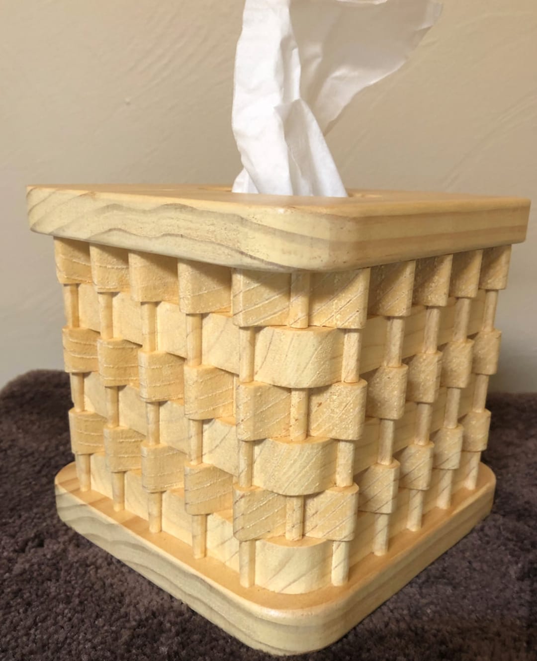 Wooden Square Kleenex Box Cover kleenexes Not Included - Etsy
