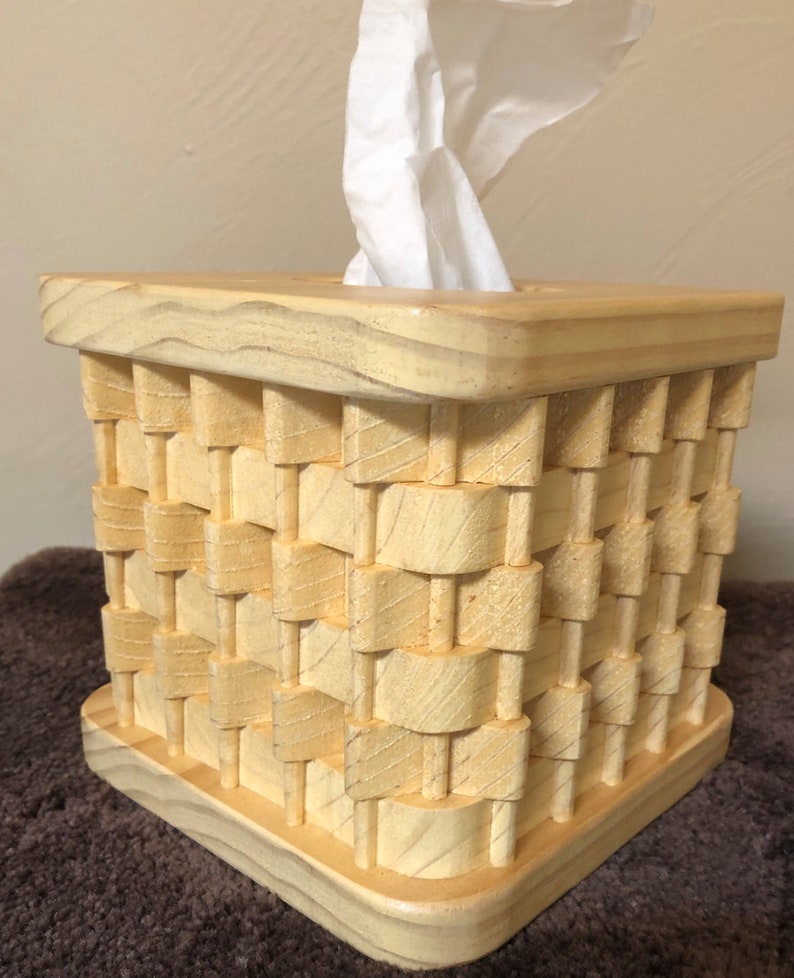 Wooden Square Kleenex Box Cover (kleenexes Not Included) - Etsy
