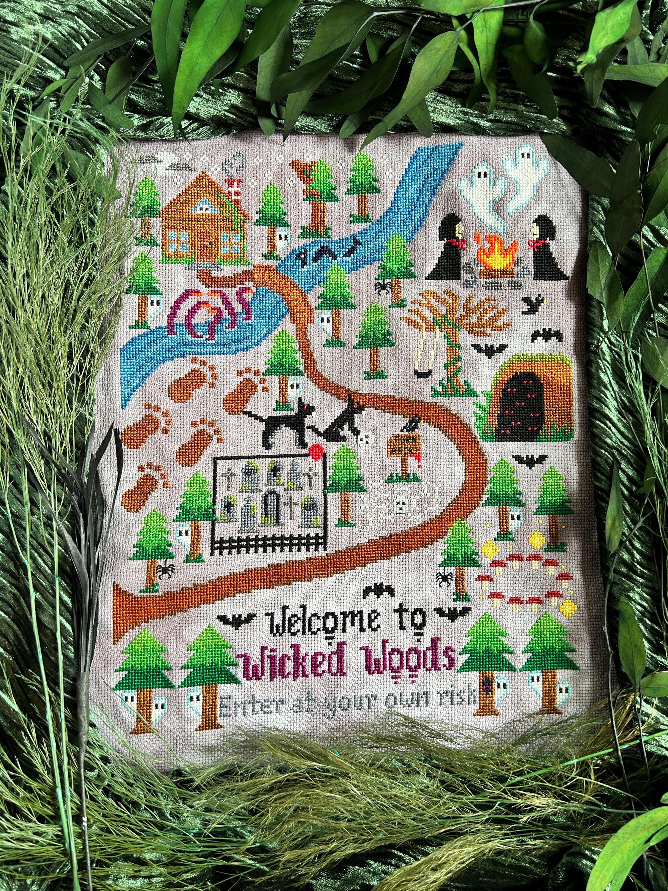 Wicked Woods Cross Stitch Pattern Stitch A Long - Digital Download PDF ...